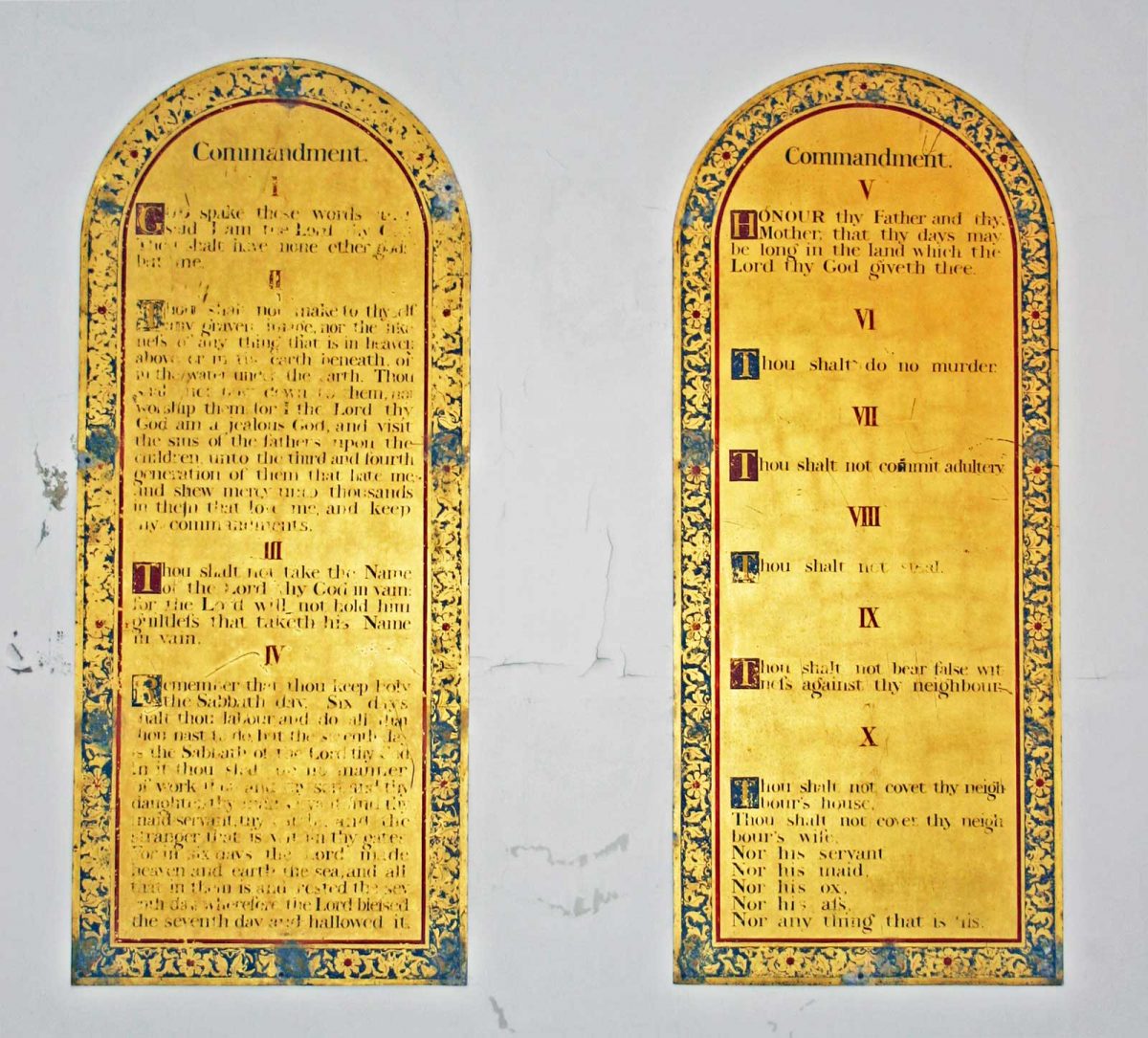 The Ten Commandments Boards | Badminton Church Restoration
